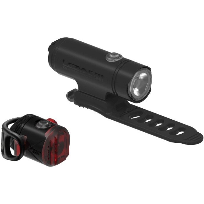Set lumini bicicleta Lezyne, USB, LED, Negru - eMAG.ro