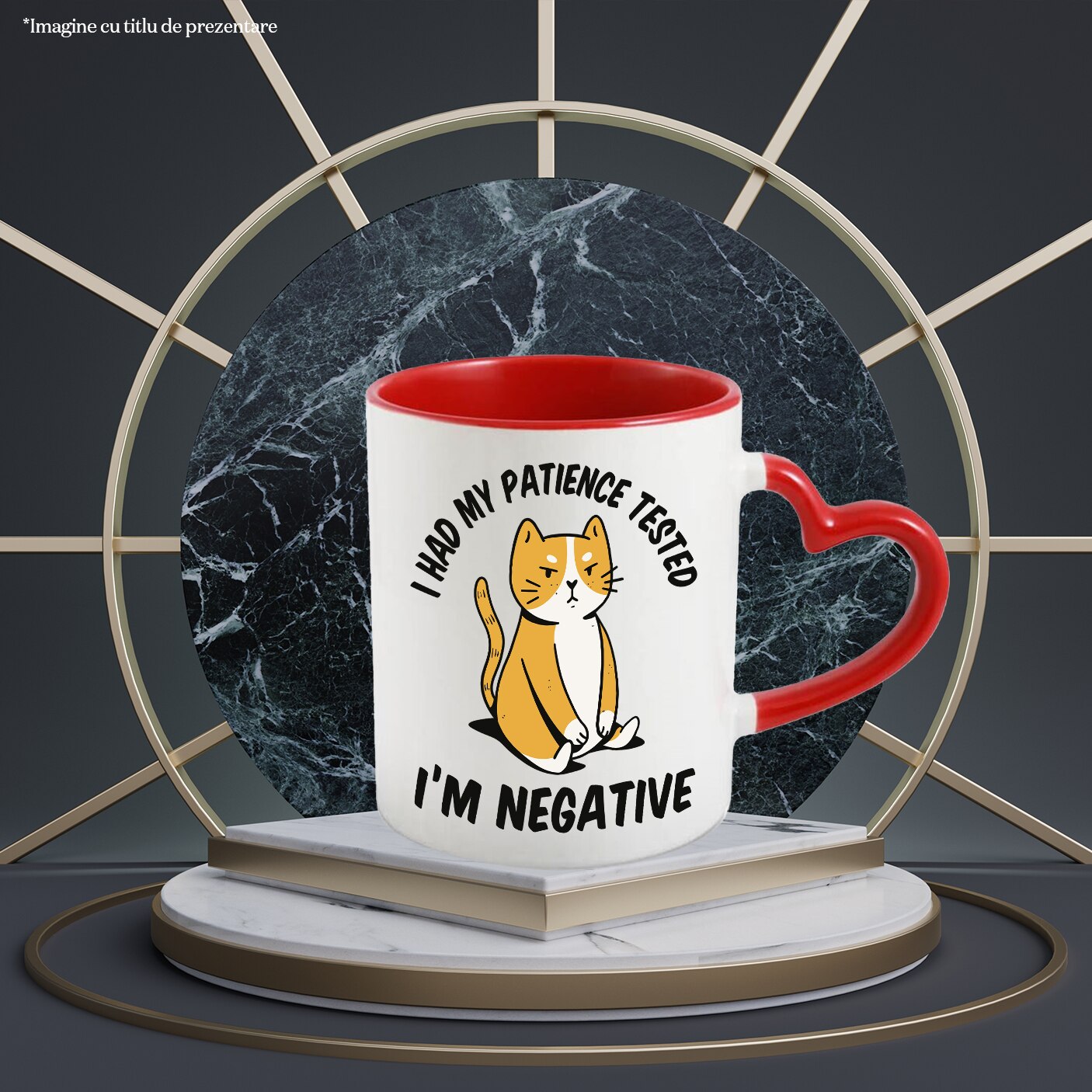 Cana Cu Pisica Portocalie Suparata Text In Engleza I Had Muy Patience ...