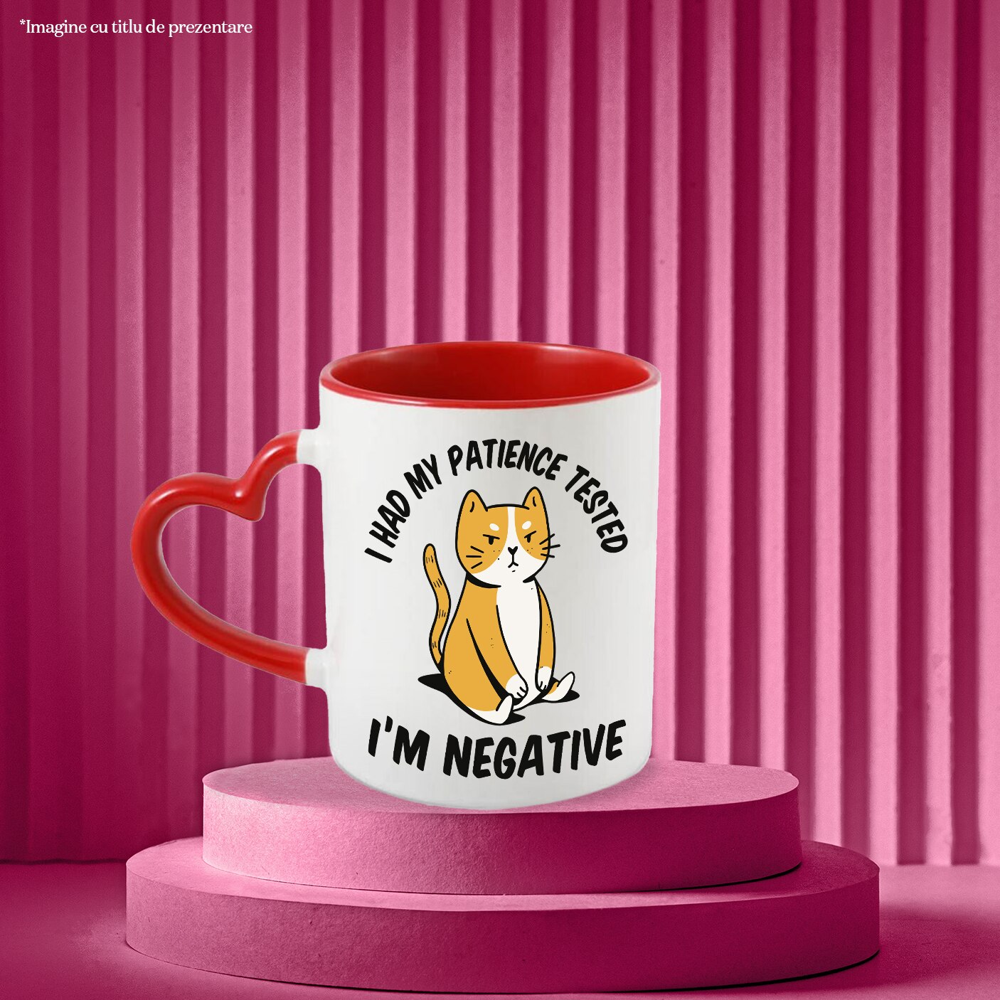 Cana Cu Pisica Portocalie Suparata Text In Engleza I Had Muy Patience ...