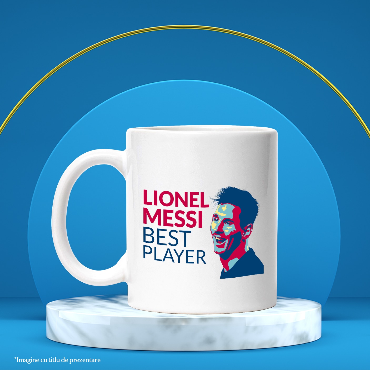 Lionel Messi Best Player Portrait Чаша, Famous Football Player, Team ...
