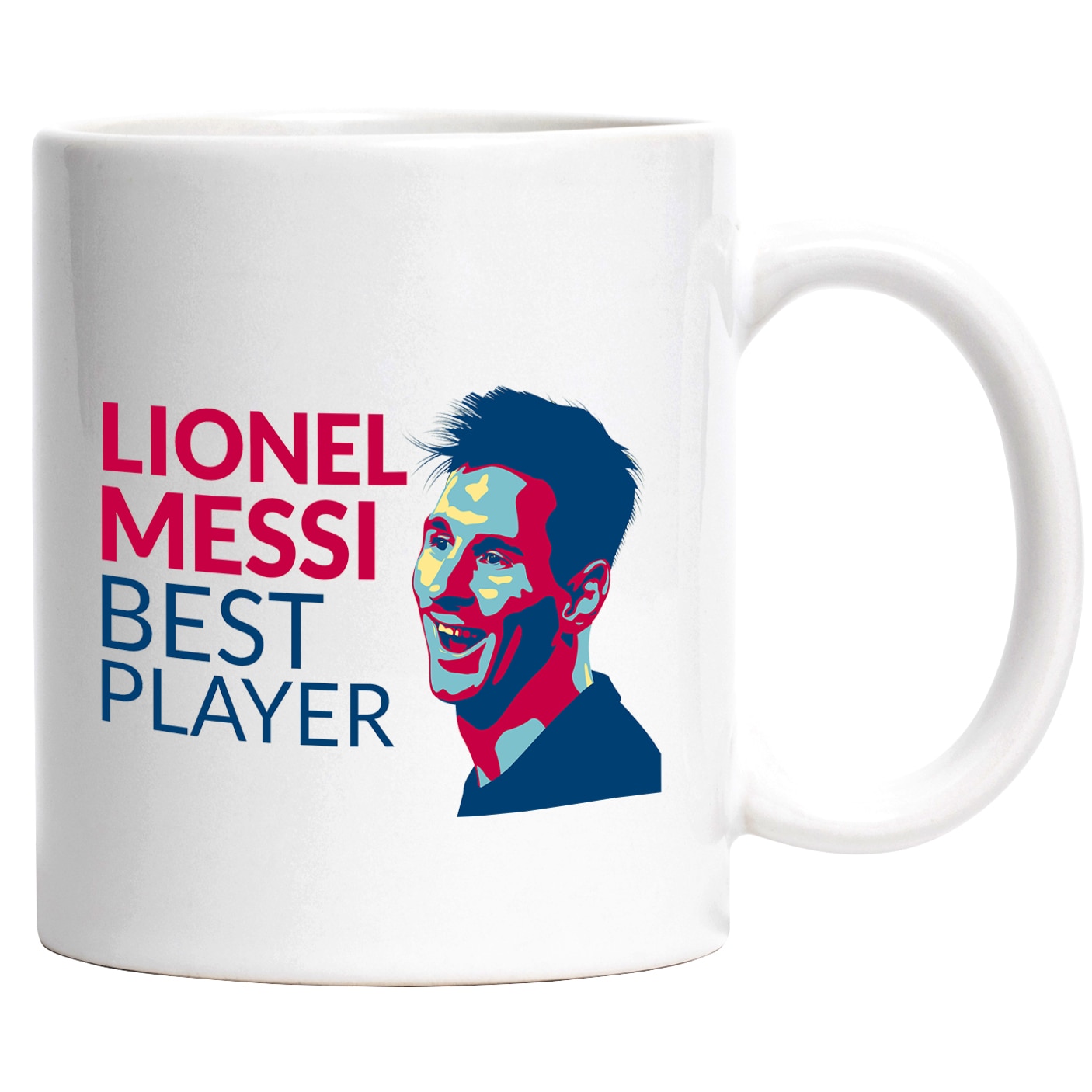 Чаша с портрет най-добър играч Lionel Messi, Известен футболист ...