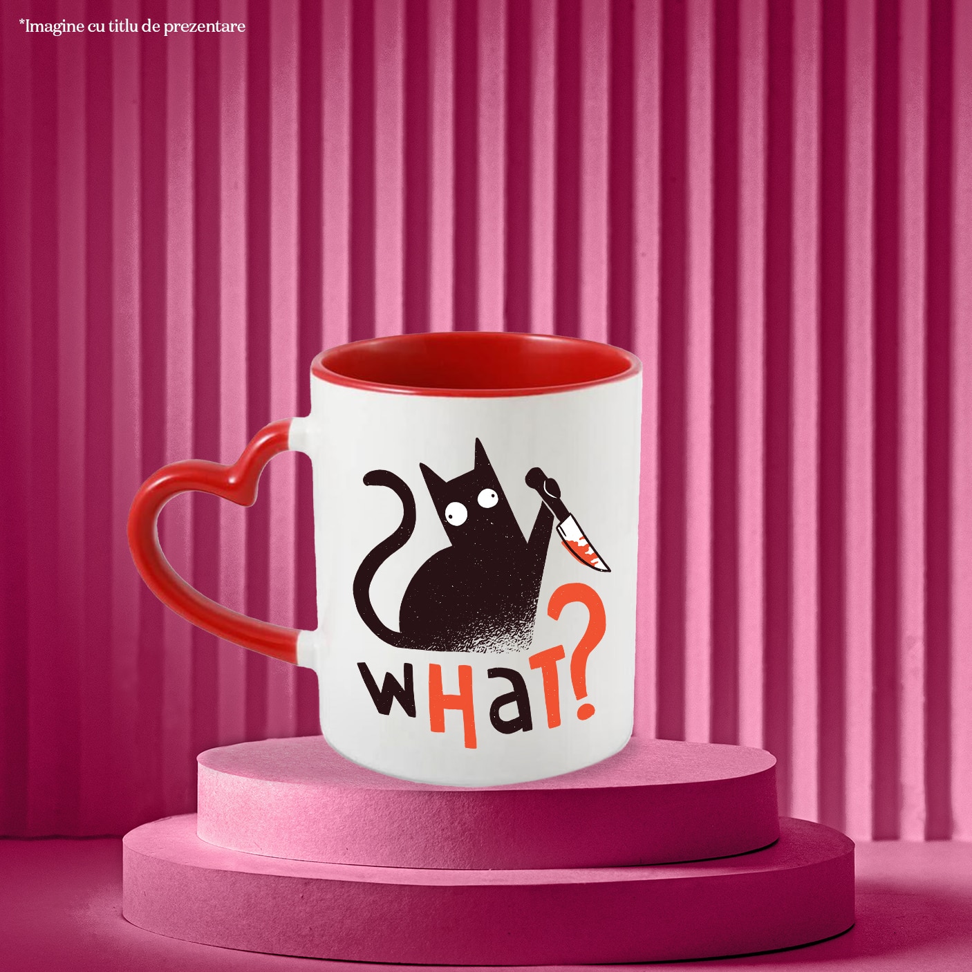 Cana Cu Pisica Neagra Cu Un Cutit Cu sange, Mesaj In Engleza Whar ...