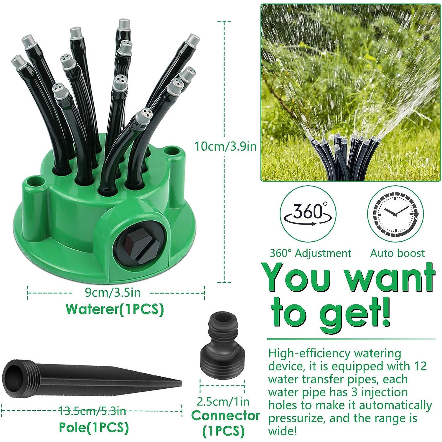 Aspersoare de gradina, Verde - eMAG.ro