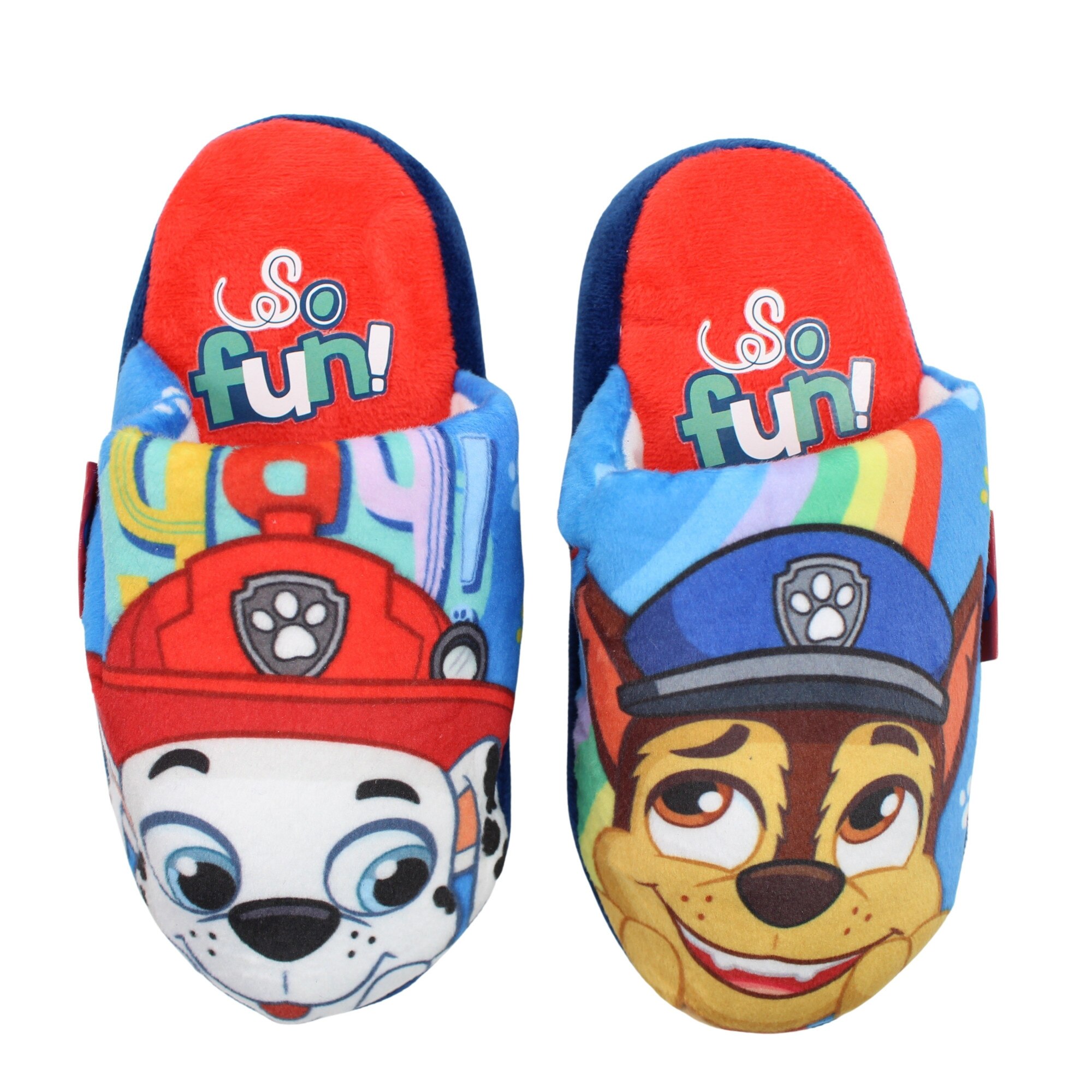 Papuci baieti, plusati, multicolor, talpa antiderapanta, Paw Patrol ...