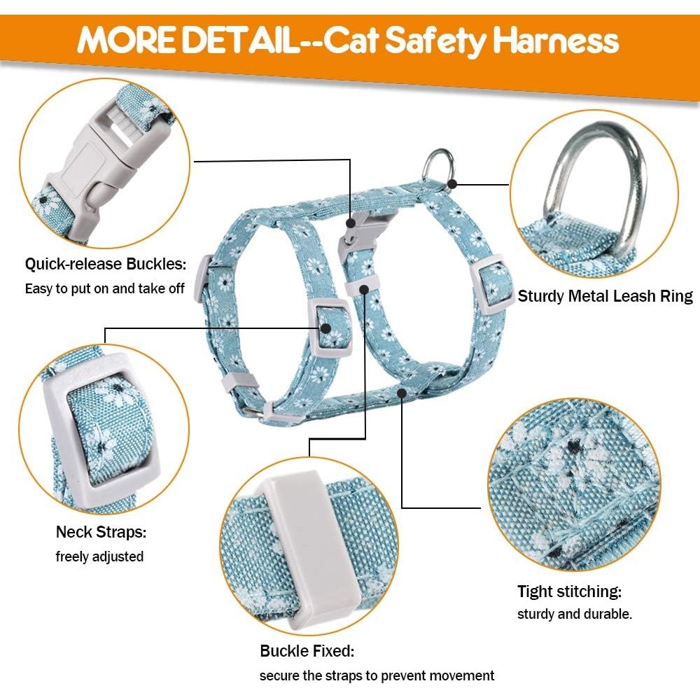 Set ham + lesa pisici, Sunmostar, 145 cm, M, Albastru deschis - eMAG.ro