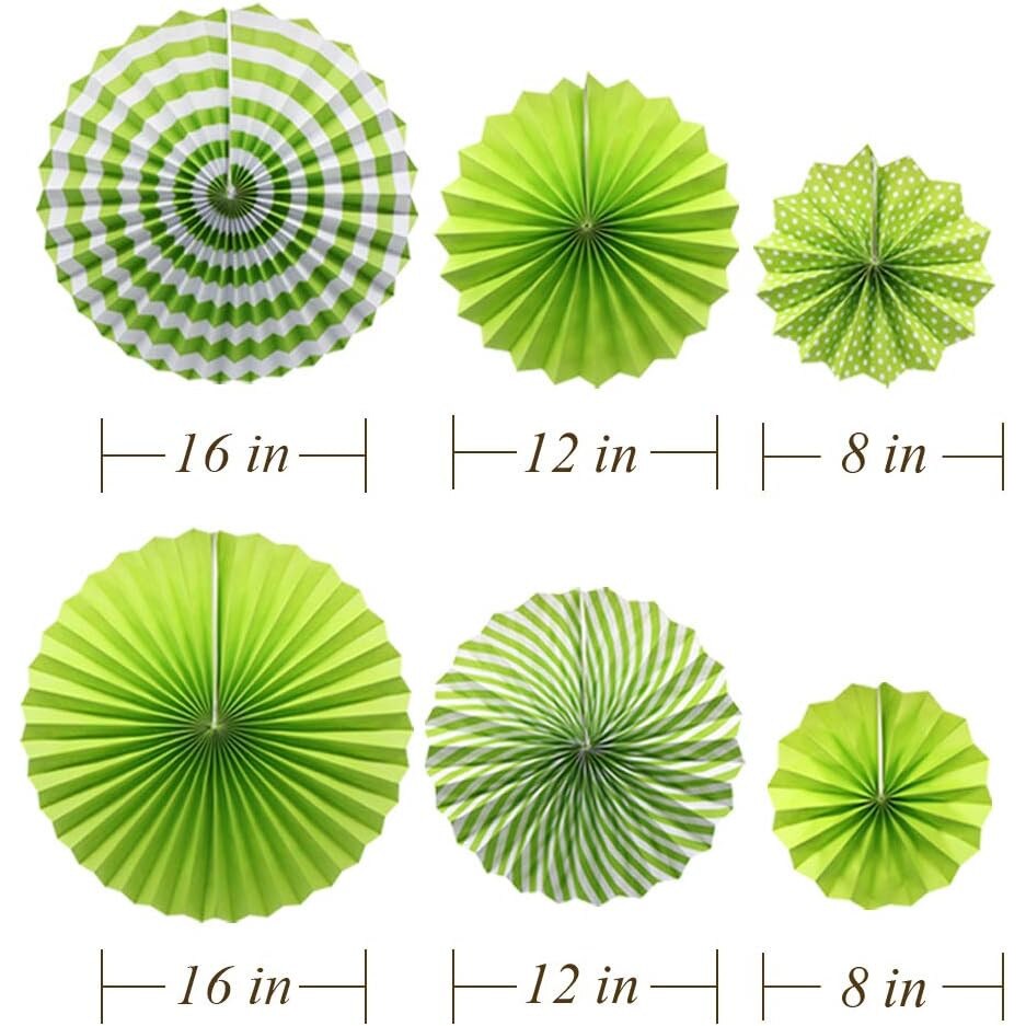 Set 14 decoratiuni petrecere, Hartie, Verde - eMAG.ro