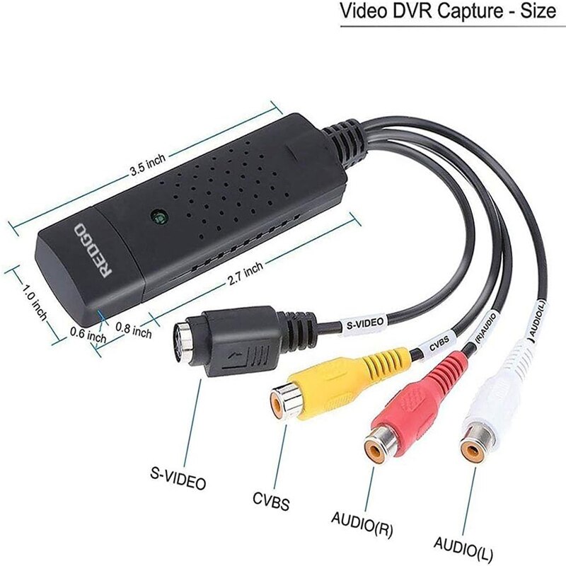 Adaptor VHS la DVD, Sunmostar, USB 2.0, Negru - eMAG.ro