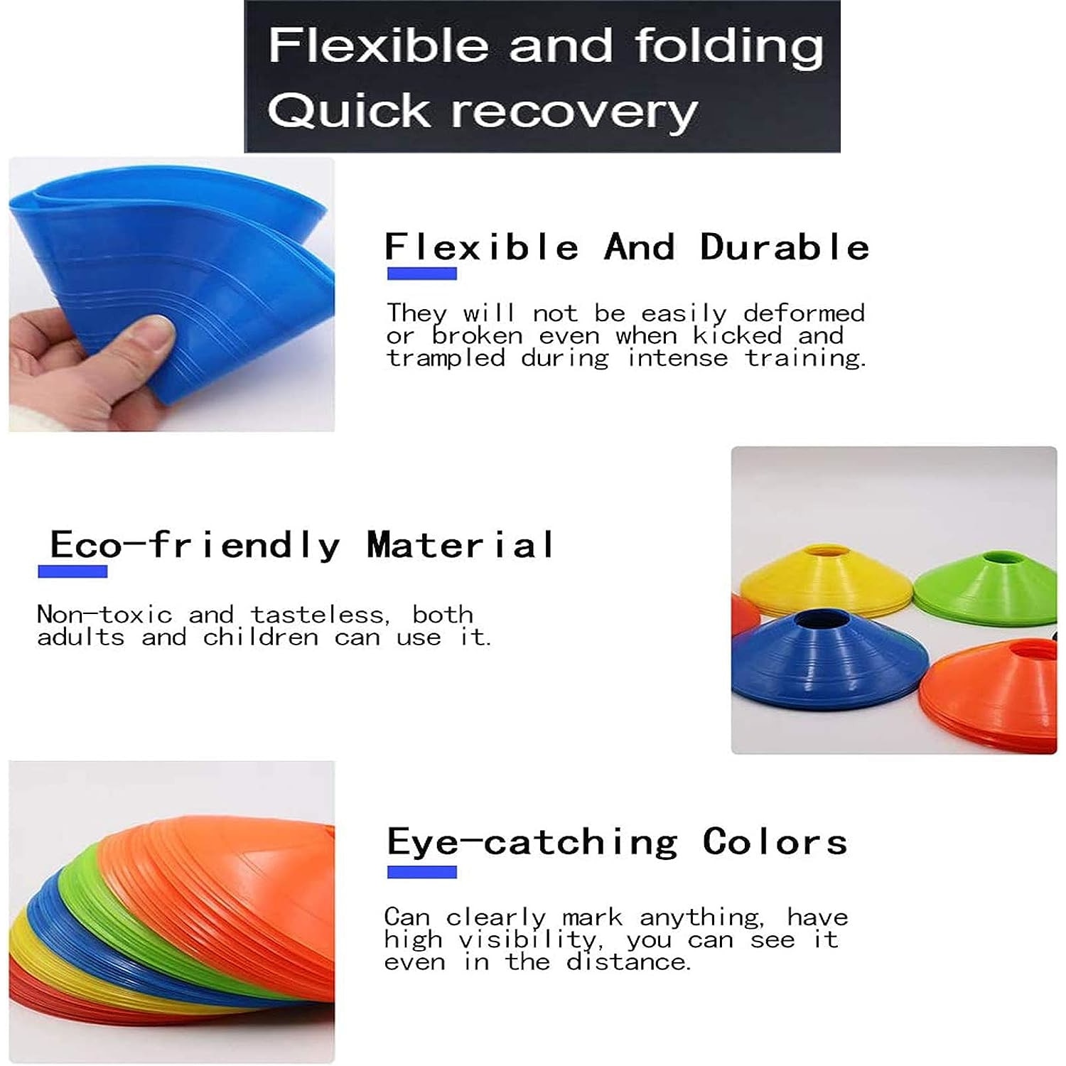 Set 50 jaloane tip con, Sunmostar, Polietilena, Multicolor - eMAG.ro