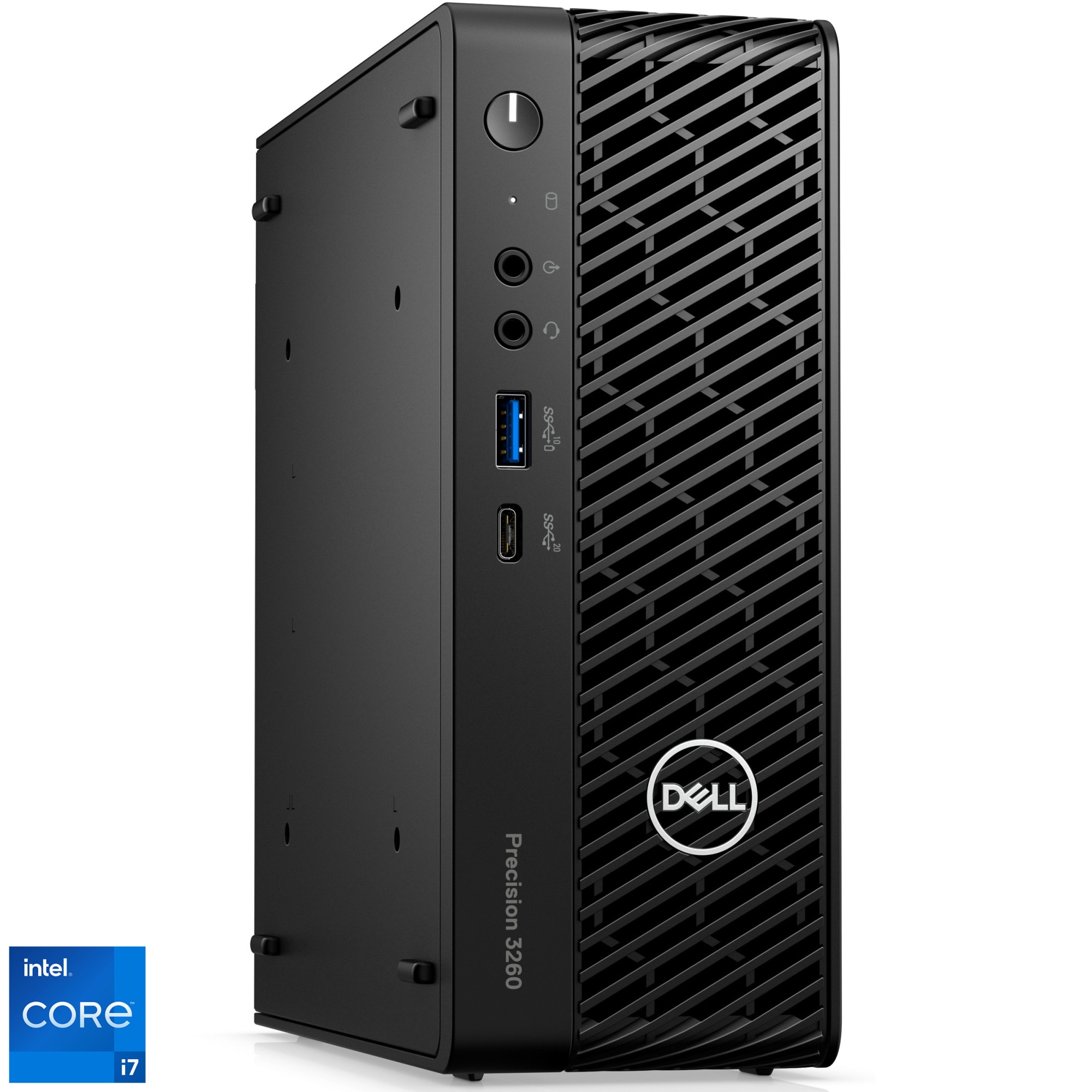 Sistem Desktop PC Dell Precision 3260 Compact Form Factor, cu procesor ...