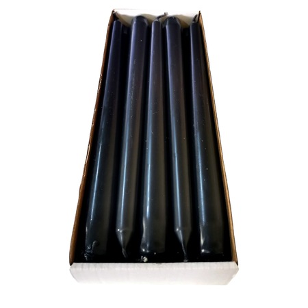 Set de 10 lumanari conice, negru, 24 cm, Claum, N - eMAG.ro