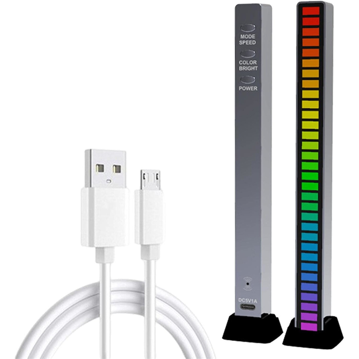 Set lumina LED pentru masina, Sunmostar, PVC, 181 x 16 x 18/5 mm, 86 g ...