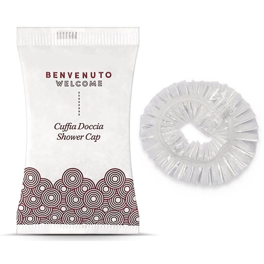 Set 50 x Casca de dus, transparenta, marime universala, ambalata in ...