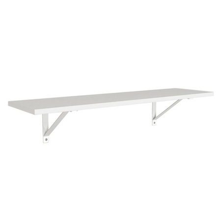 Polita cu suport console metalice, 100x40x25 cm, Arly PAL Alb - eMAG.ro