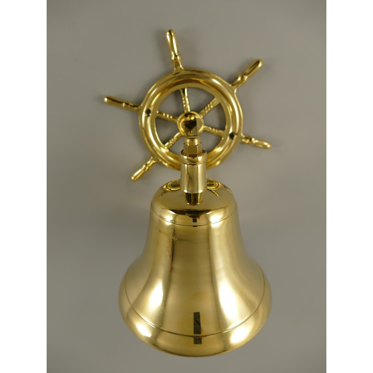 Clopot de perete cu timona, alama, H 20 - eMAG.ro