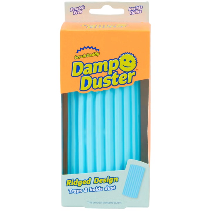 Гъба за почистване на прах Scrub Daddy Damp Duster, 11,5 x 6 x 4 см ...