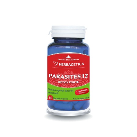Pachet Supliment alimentar Parasites 12 Detox Forte, 2 x 60 capsule ...