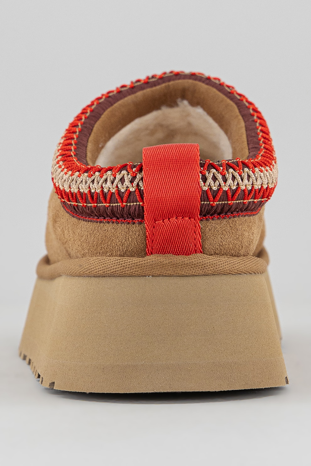 UGG, Saboti de piele intoarsa cu captuseala din amestec de lana Tazz ...