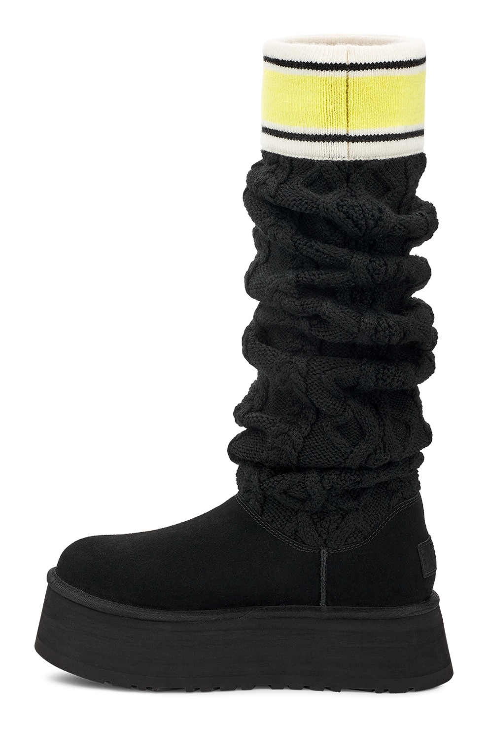 UGG, Cizme mid-calf cu platforma Classic Sweater Letter - eMAG.ro