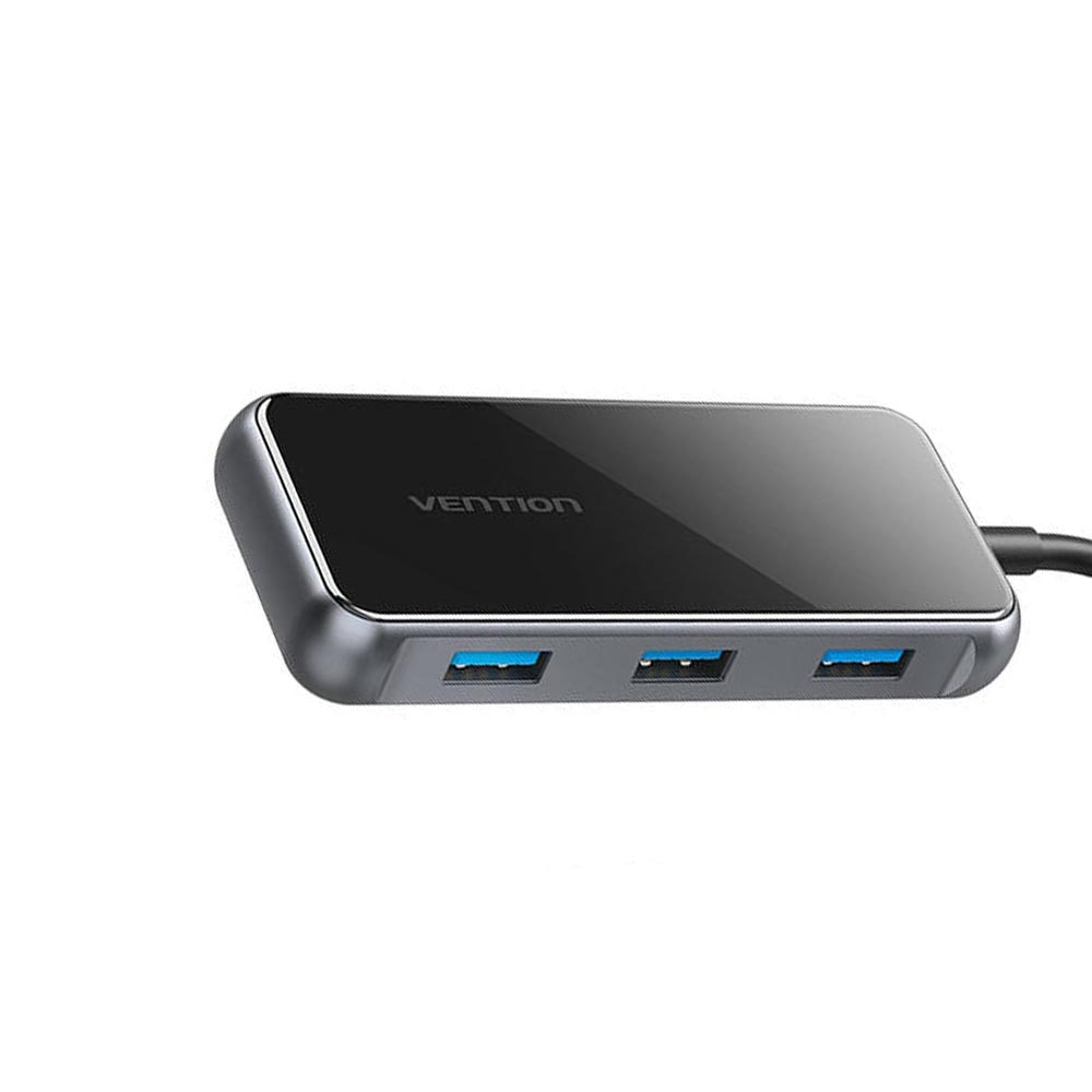 Hub Multiport Vention, USB Type-C la 4 x USB 3.0, HDMI 4K @60Hz, PD, Negru - eMAG.ro