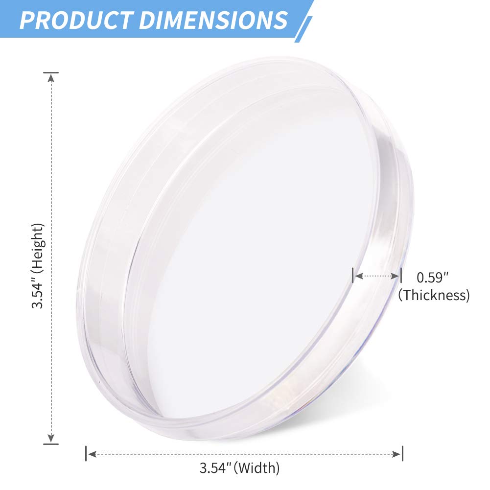 Set 20 vase laborator, Sunmostar, Plastic, 90 x 15 mm, Transparent ...