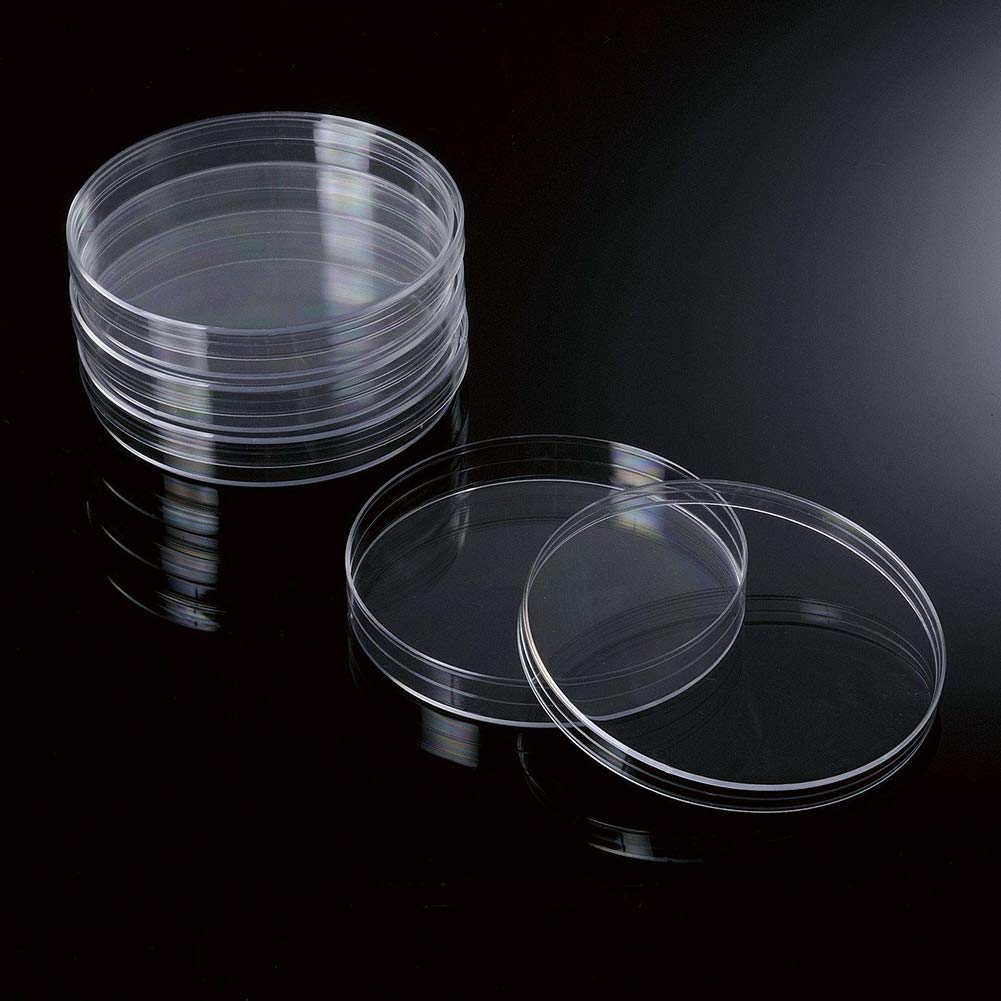 Set 20 vase laborator, Sunmostar, Plastic, 90 x 15 mm, Transparent ...