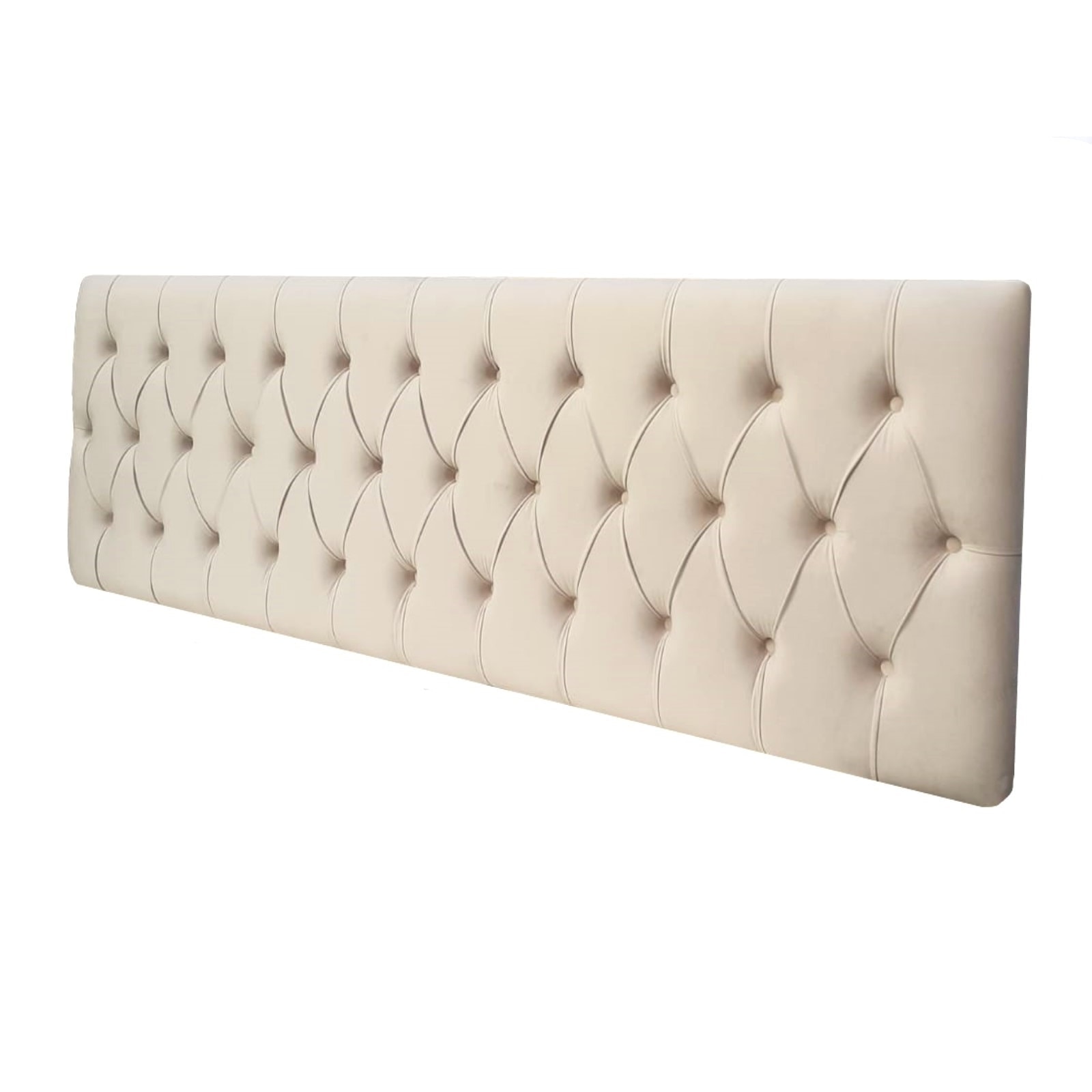 Tablie pat Diamond, catifea Beige, 60 x 180 cm - eMAG.ro