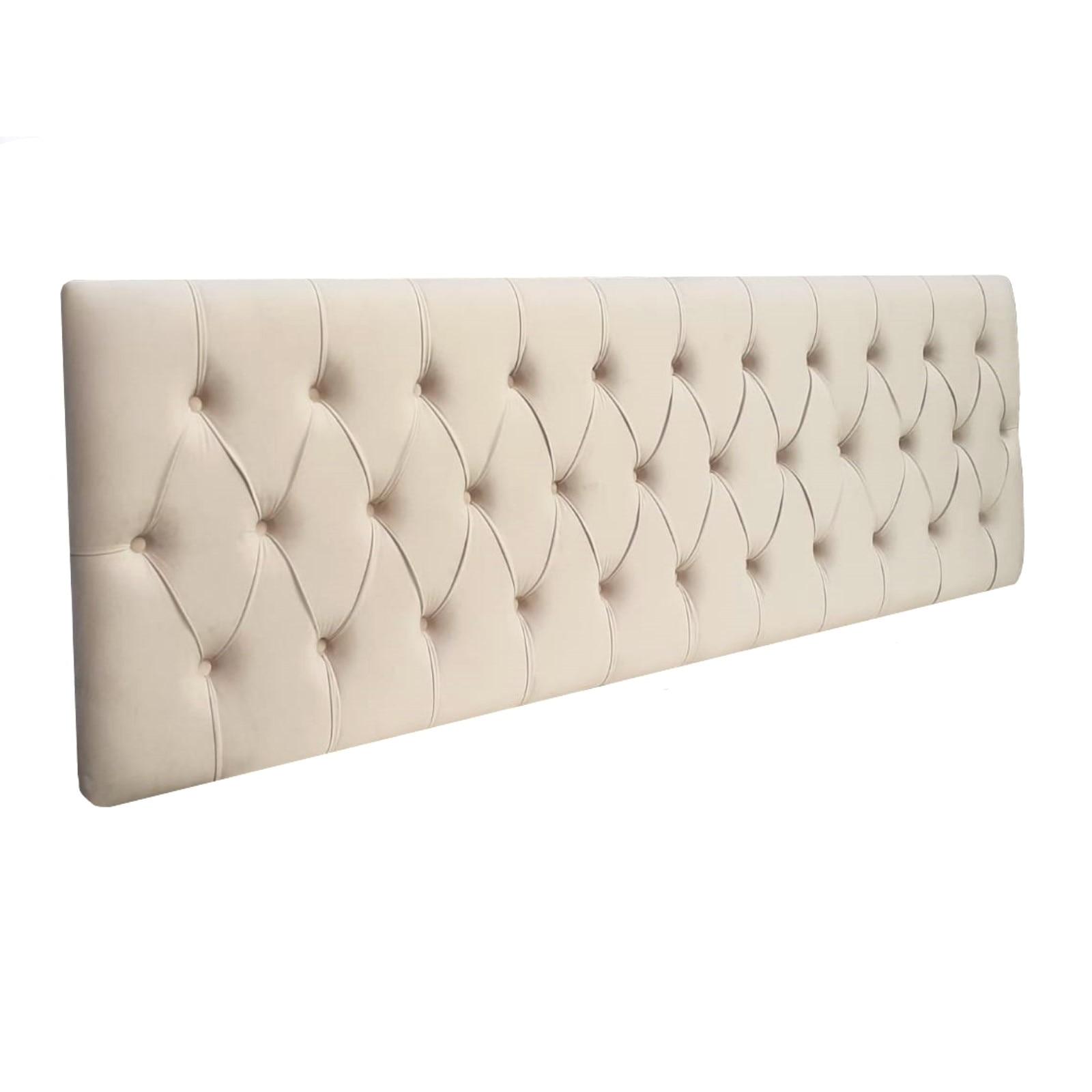 Tablie pat Diamond, catifea beige, 60 x 200 cm - eMAG.ro