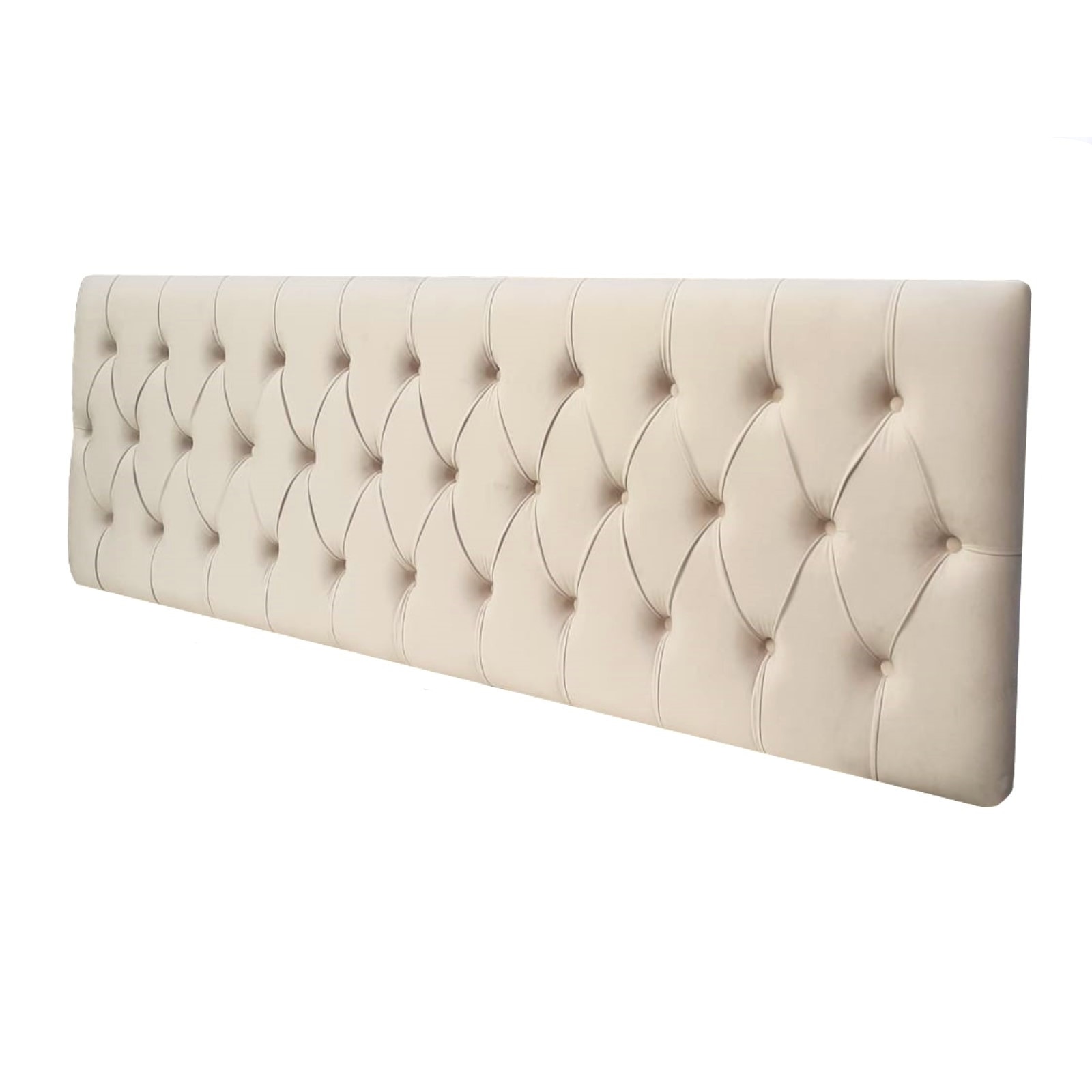 Tablie pat Diamond, catifea Beige, 60 x 160 cm - eMAG.ro