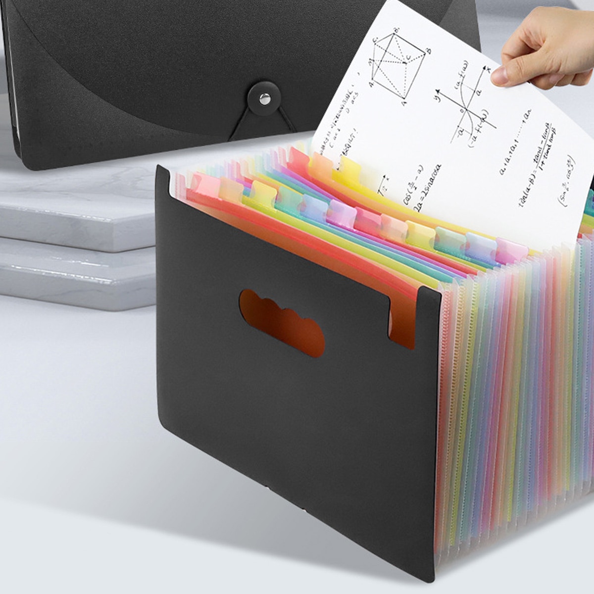 Organizator pentru facturi, Cozevdnt, 12 compartimente, Multicolor ...