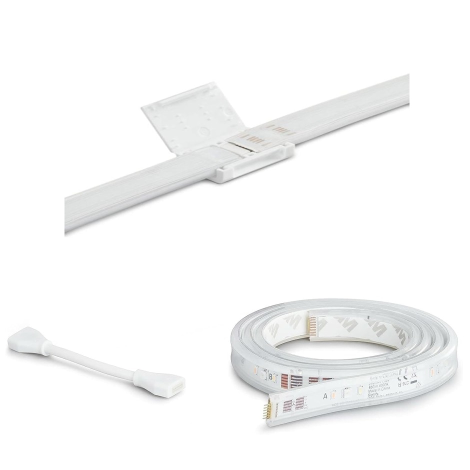 Banda Led Smart EXTENSIE 1m, Philips Hue Lightstrip Plus, LED RGB 11.5W ...