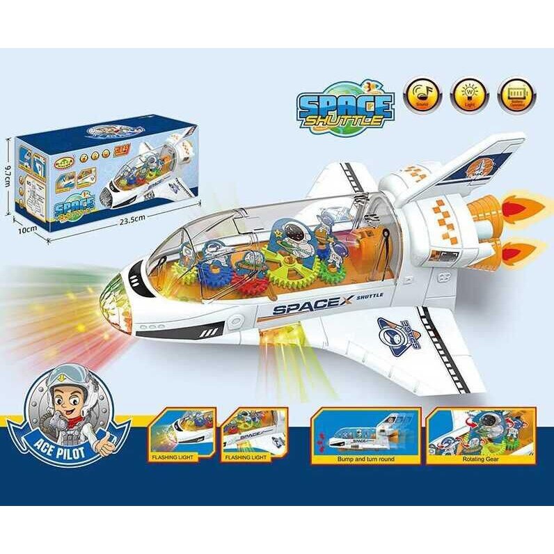 Nava Spatiala, cu sunete si lumini, exterior transparent, senzor de ...