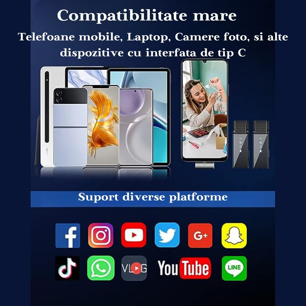Set 2 microfoane tip lavaliera, Destinat productiei de continut audio ...