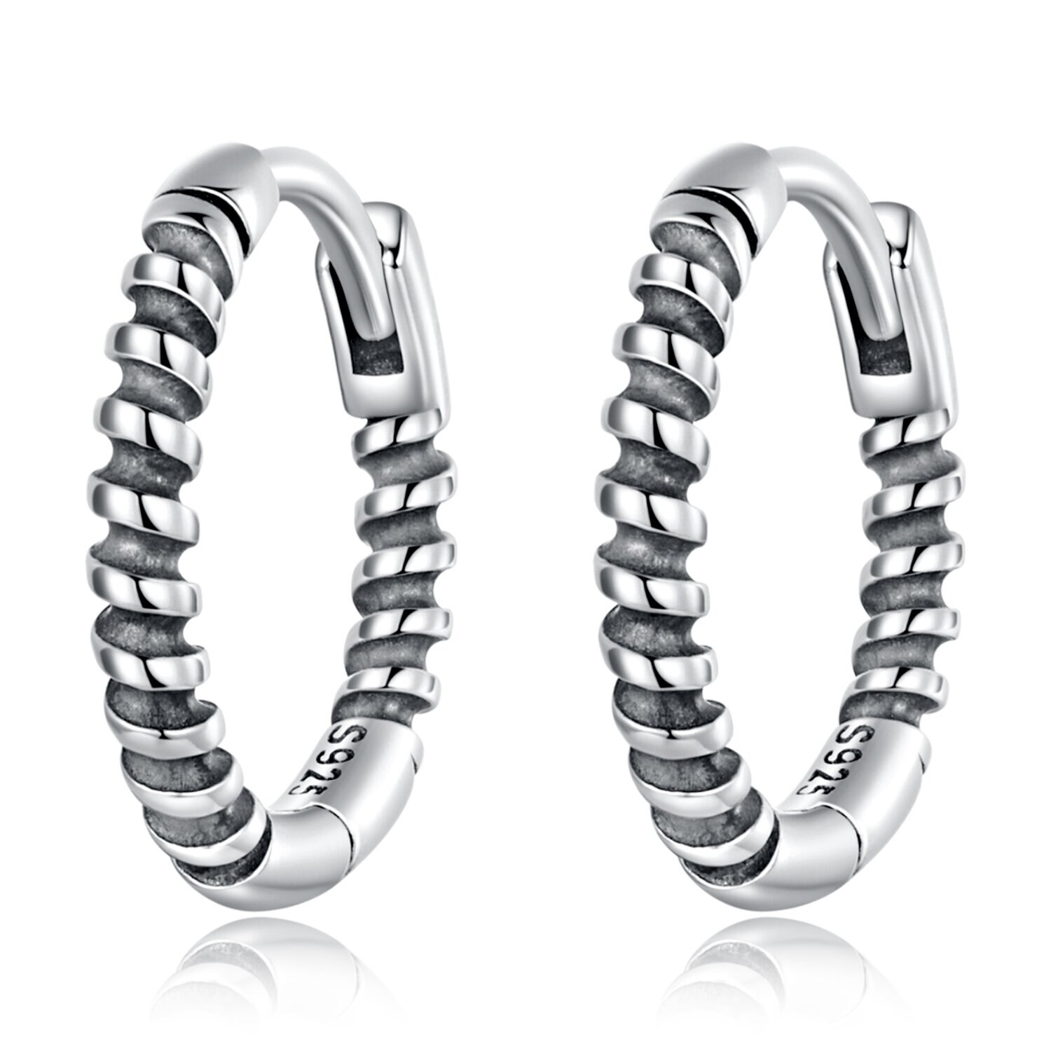 Cercei din argint twist vintage - eMAG.ro