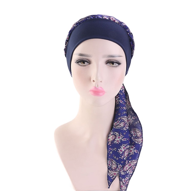 Turban pentru femei, Notekisskai, Matase, Albastru - eMAG.ro