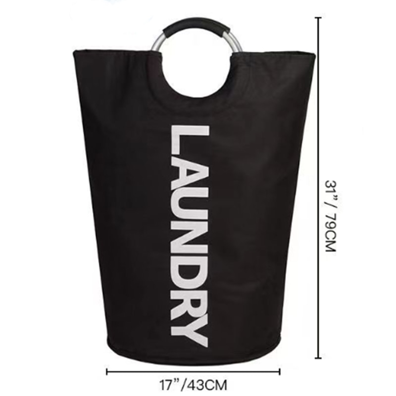 Cos mare de rufe, 115 l, Negru - eMAG.ro