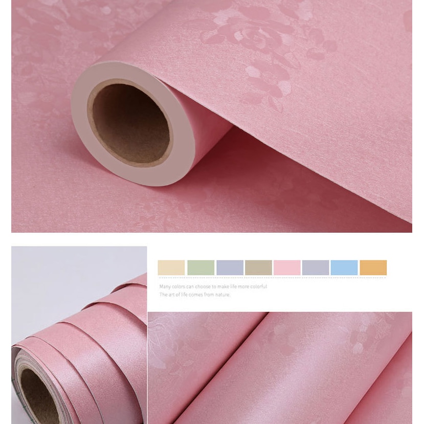 Tapet autoadeziv, PVC, 60cm x 3m, Roz - eMAG.ro