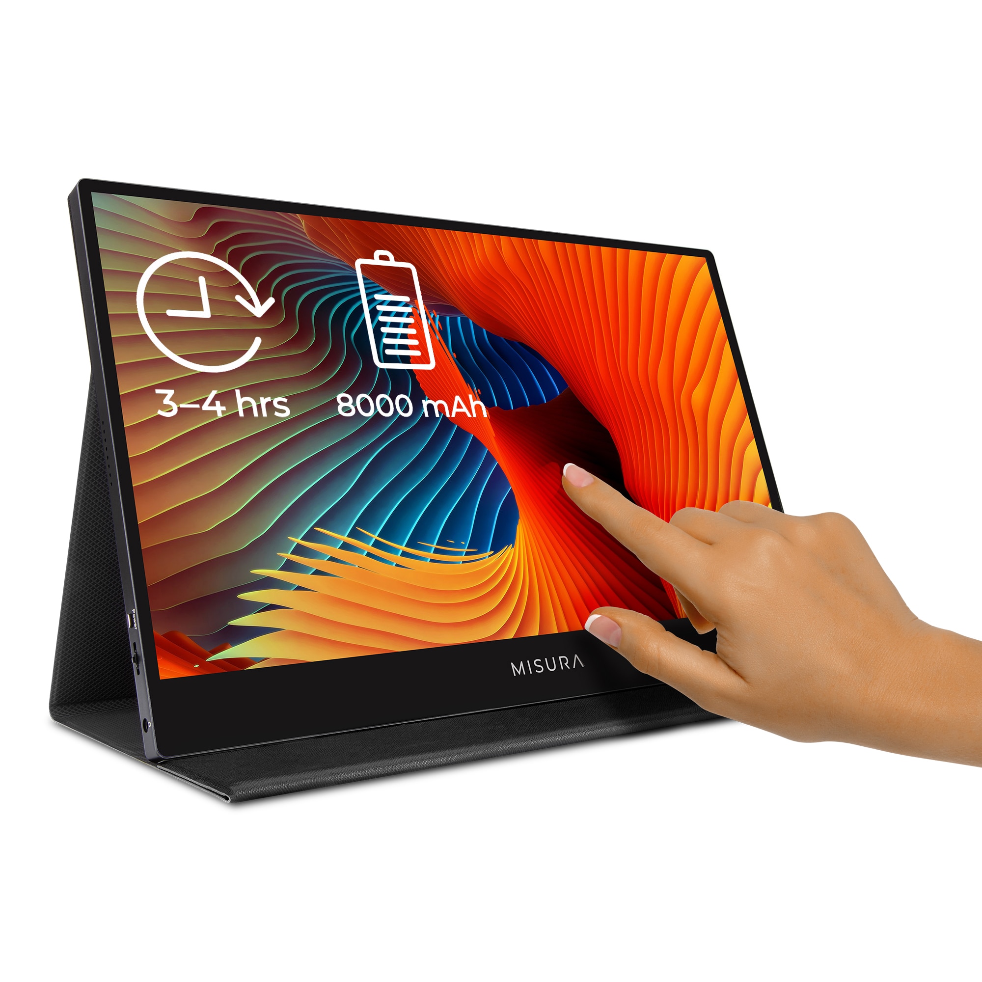 Monitor LCD, 16" - cu baterie incorporata, 1920 × 1080 p, MISURA M16TB ...