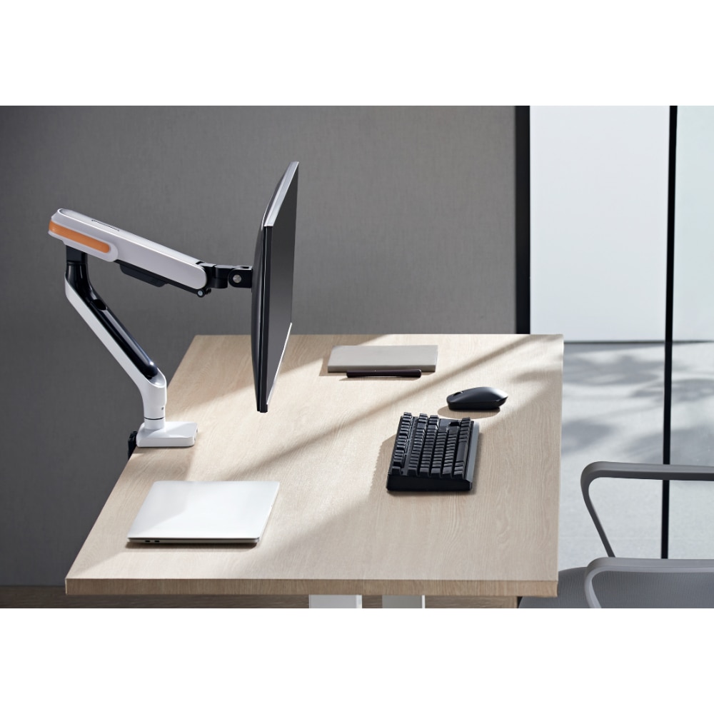 Suport pentru monitor Premium, Suport de birou, USB, 17" - 32", Alb ...