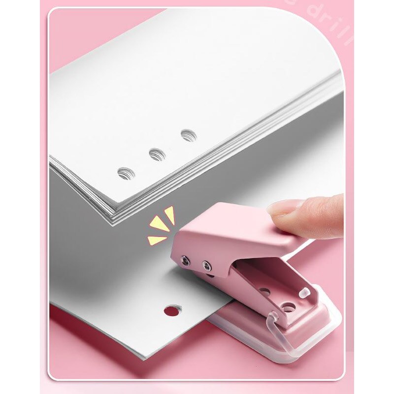 Mini perforator cu o singura gaura, Sunmostar, Roz - eMAG.ro