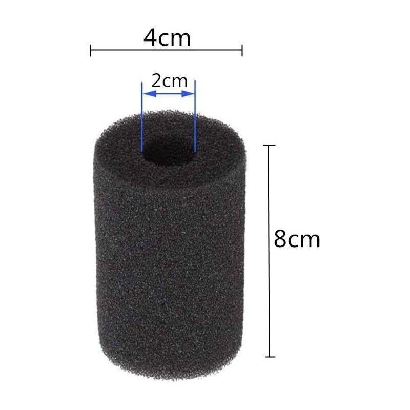 Set 8 bureti filtrare pentru acvariu, 8 x 4 cm, Negru - eMAG.ro