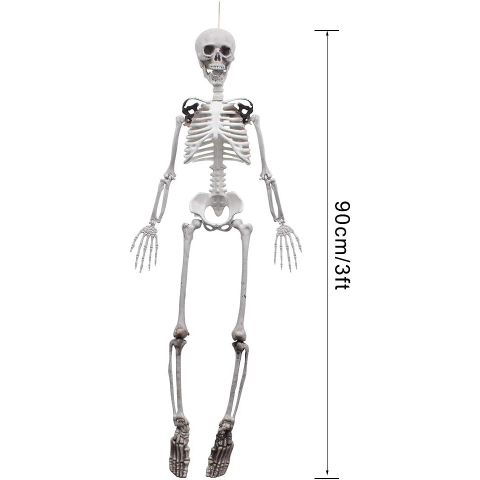 Decoratiune Halloween, Schelete, 90cm, Alb - eMAG.ro