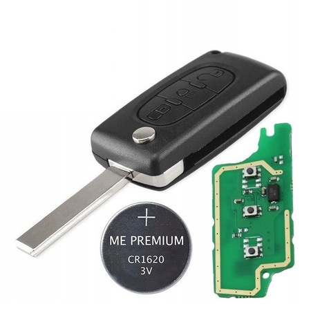 Cheie Auto Completa Cu 1x Electronica 1x Baterie Peugeot Citroen, Me ...