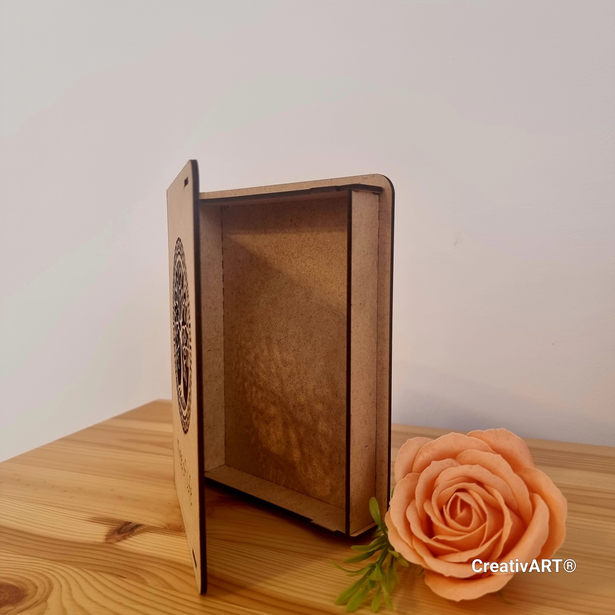 Caseta Lemn Carte Creativ Art Decupaj Pomul Vietii - eMAG.ro