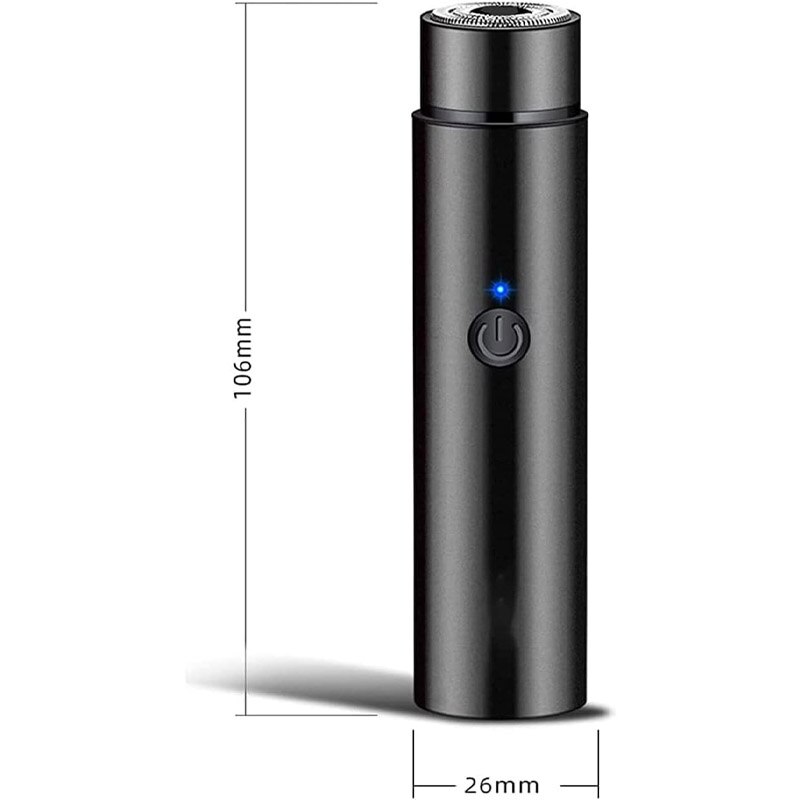 Mini aparat de ras electric, Metal/ABS, 106 x 26 mm, Negru - eMAG.ro