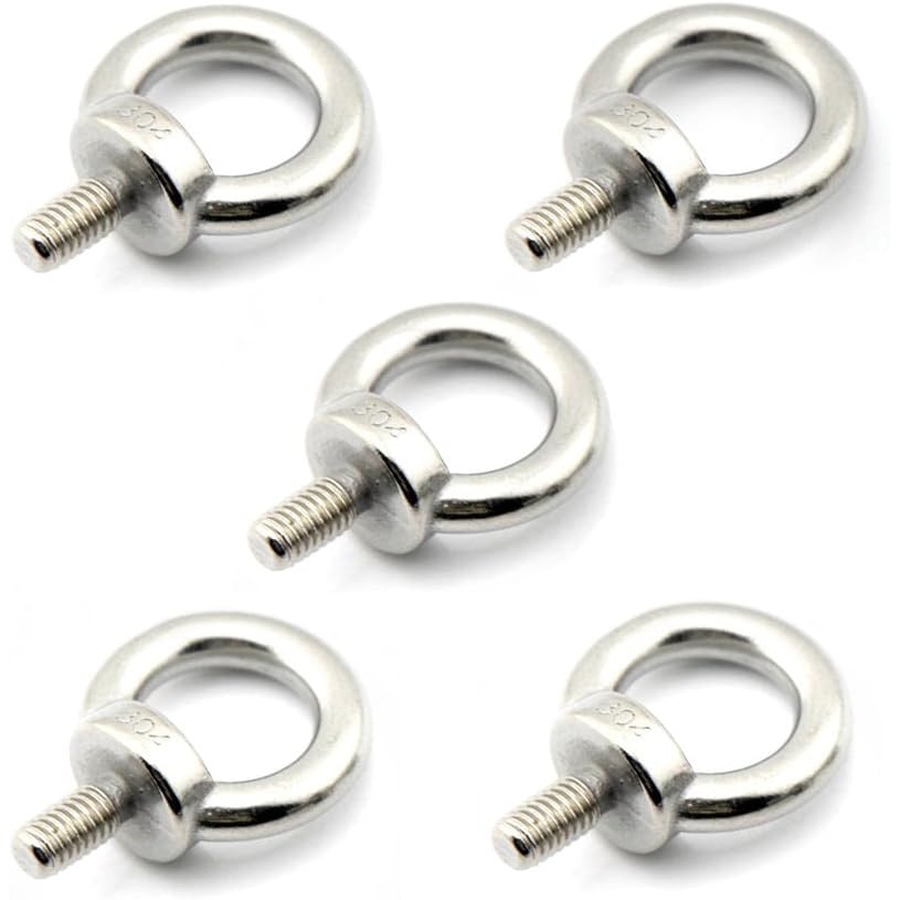 Set 5 suruburi cu inel de ridicare M8, Inox, Argintiu - eMAG.ro