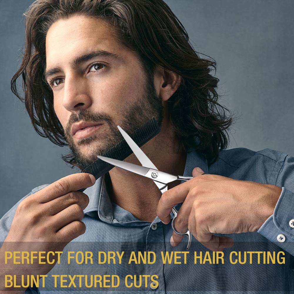 Set Foarfece de Tuns si de Filat, 17 cm, pentru Frizerie-Coafor, Otel ...