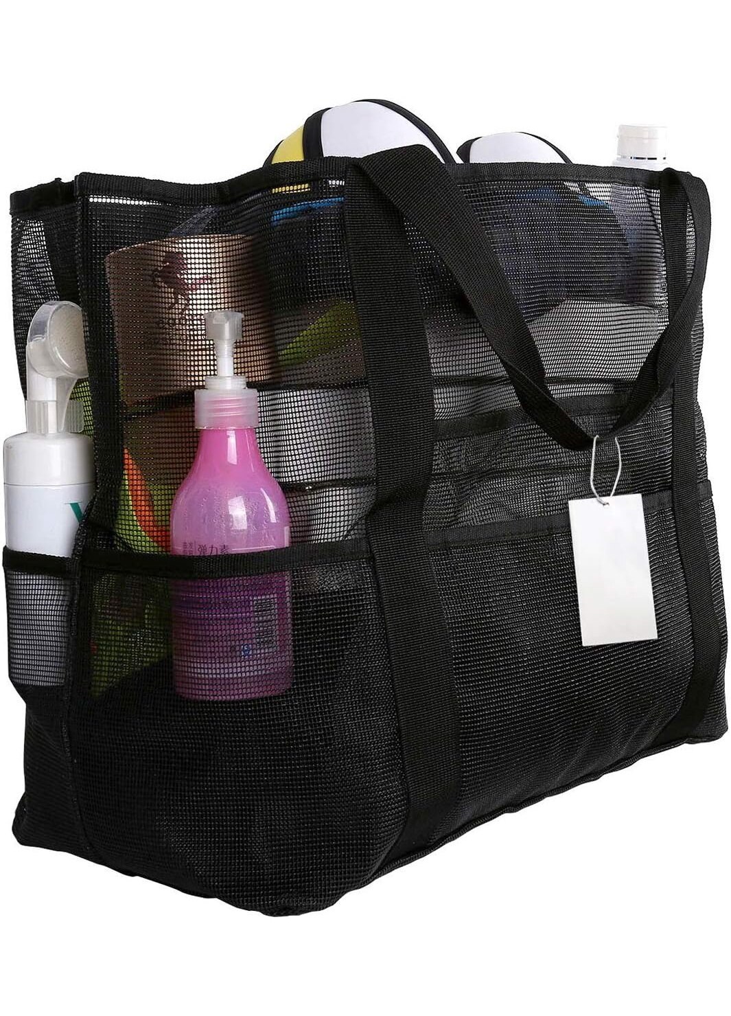Geanta pentru plaja, Nylon, Negru - eMAG.ro