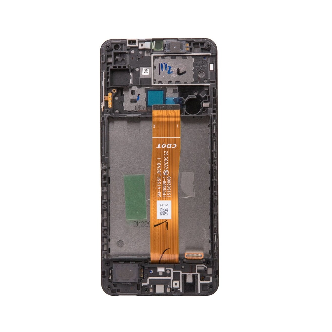 LCD kijelző + érintő egység Samsung A127F Galaxy A12 készülékhez ...