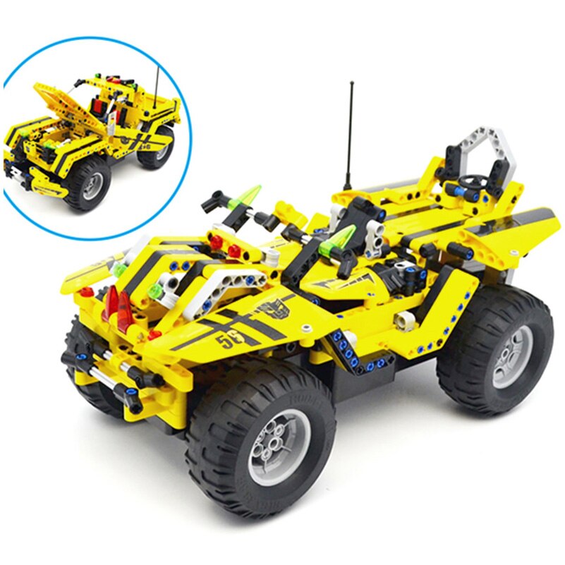 Set constructie CaDa - Masinuta 2in1 Pick-up King cu telecomanda, 514 ...