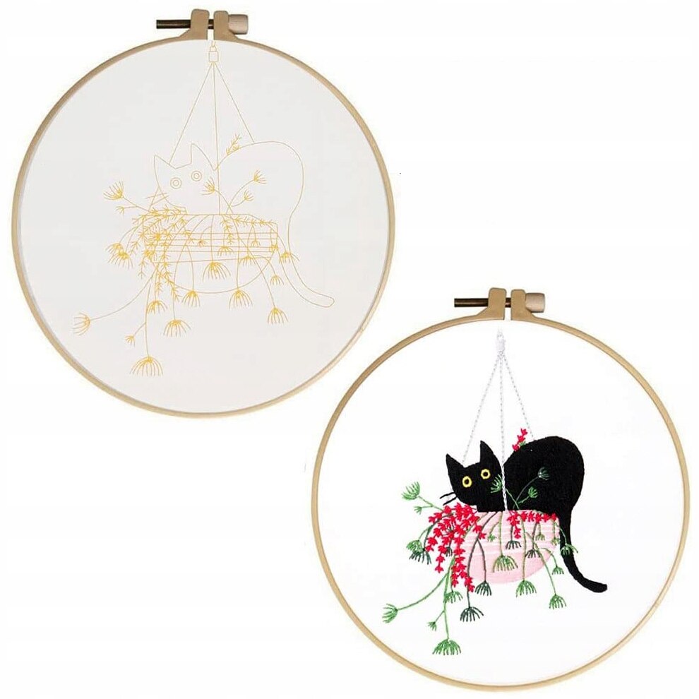 Set de broderie, 1, Craftec, model pisica - eMAG.ro